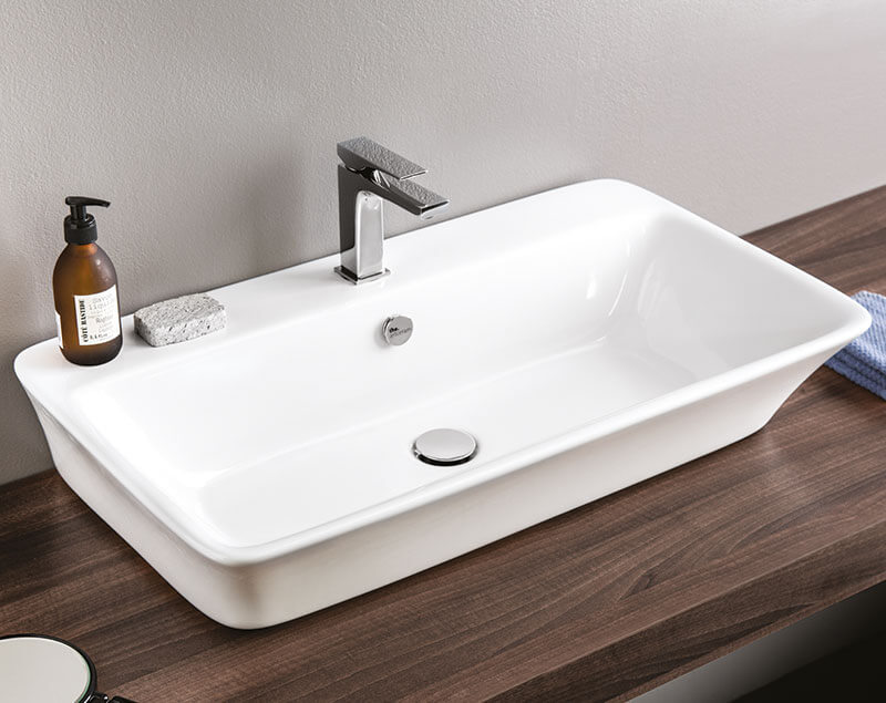 Over Counter Top Wash Basin Designs In India - Bathline Sensation